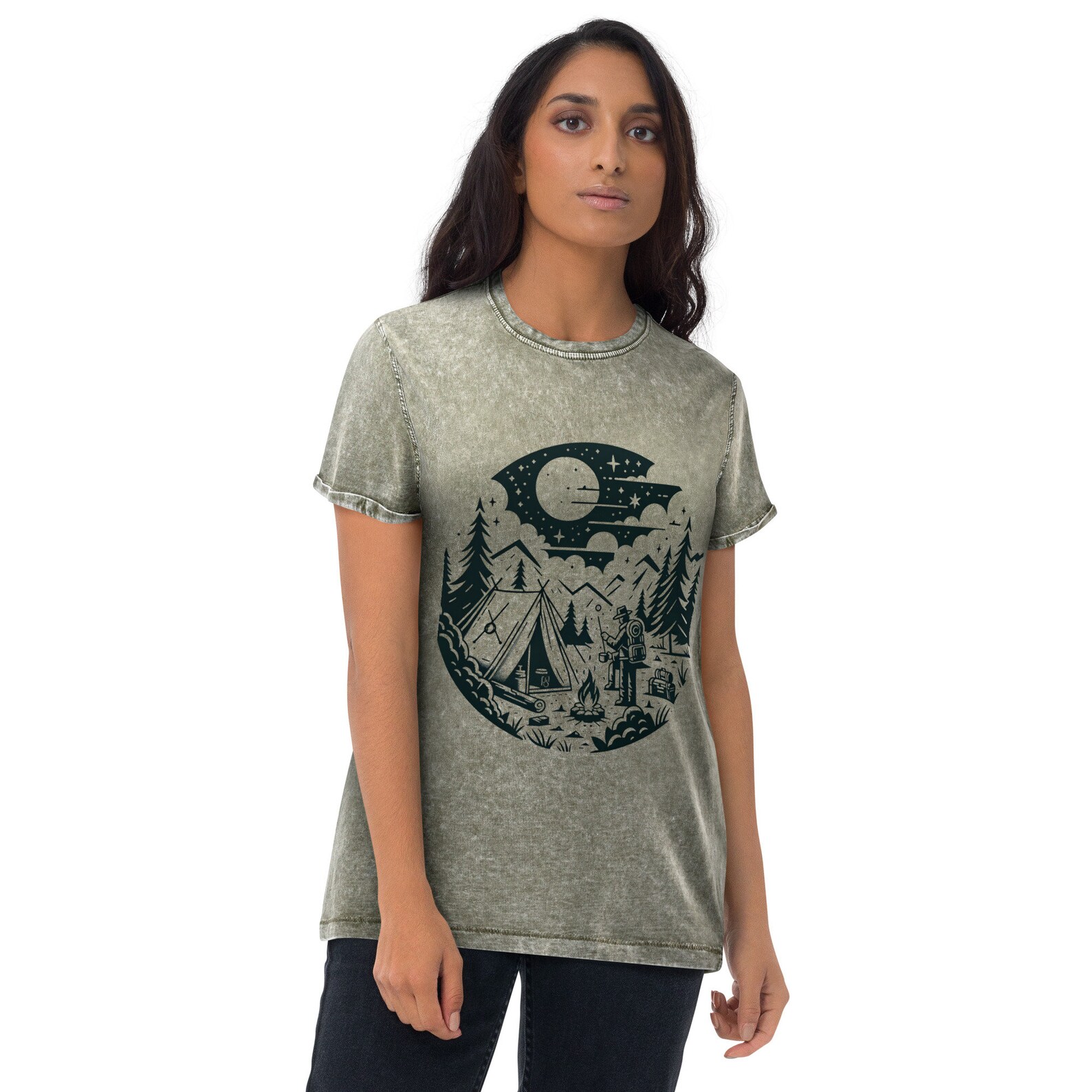 Bushcraft Denim T-shirt Bushcraft Gear Gift Camping Shirt Survival ...