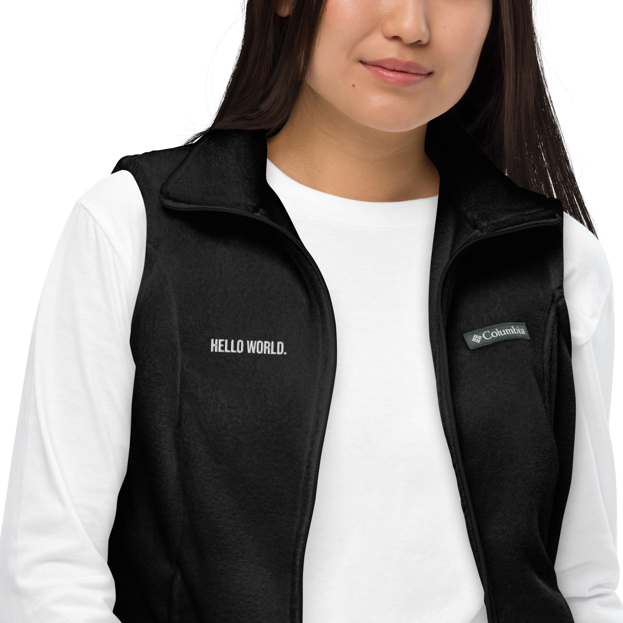Geek Programmer Womens Columbia Fleece Vest Gift for Geek Girl Present ...