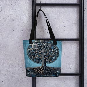 Tech Tree Tote Bag Programmer Gift Scrum Master Product Owner Project ...