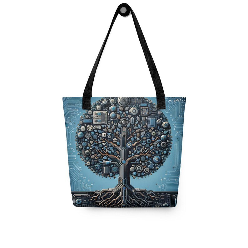 Tech Tree Tote Bag Programmer T Scrum Master Product Owner Project Manager Linux Devops