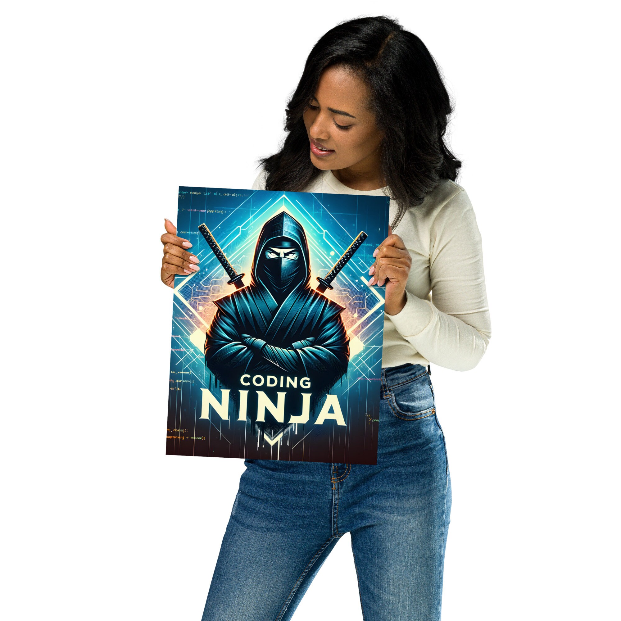 Software Engineer Poster Coding Ninja Gift for Programmer Coder High ...