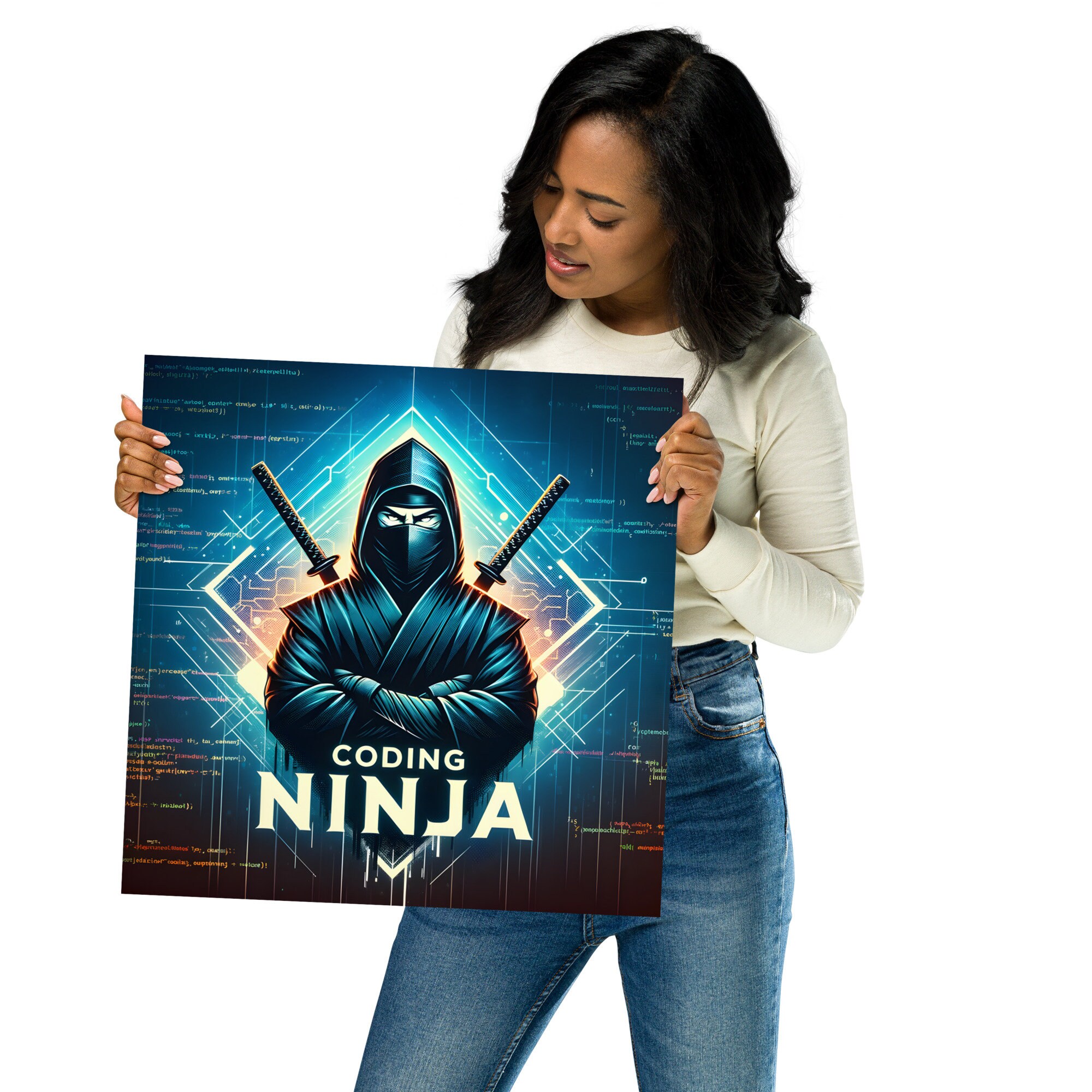 Software Engineer Poster Coding Ninja Gift for Programmer Coder High ...