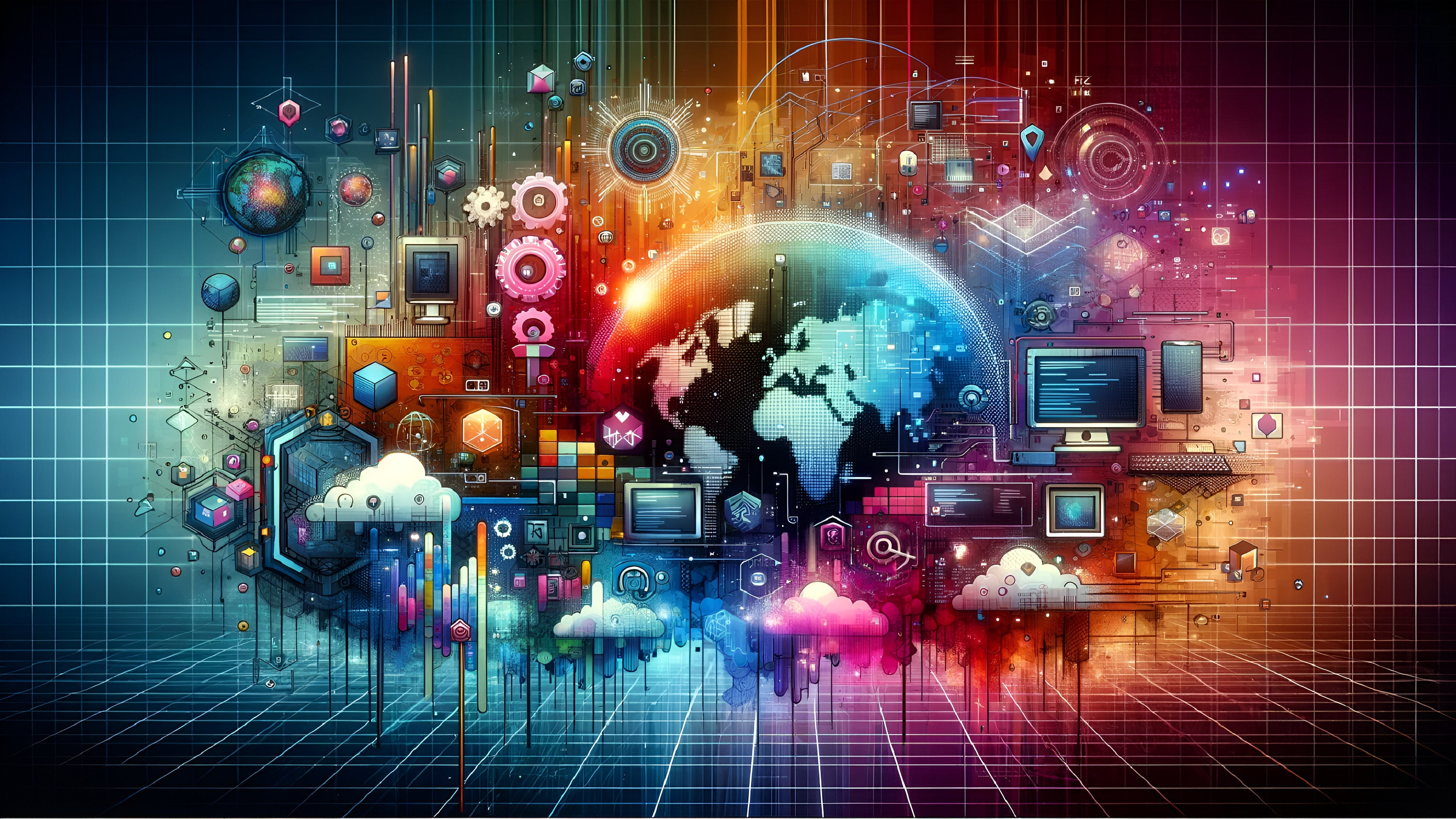 5 fonds d'écran Ultra HD 4K sur le thème des geeks et de la technologie ...