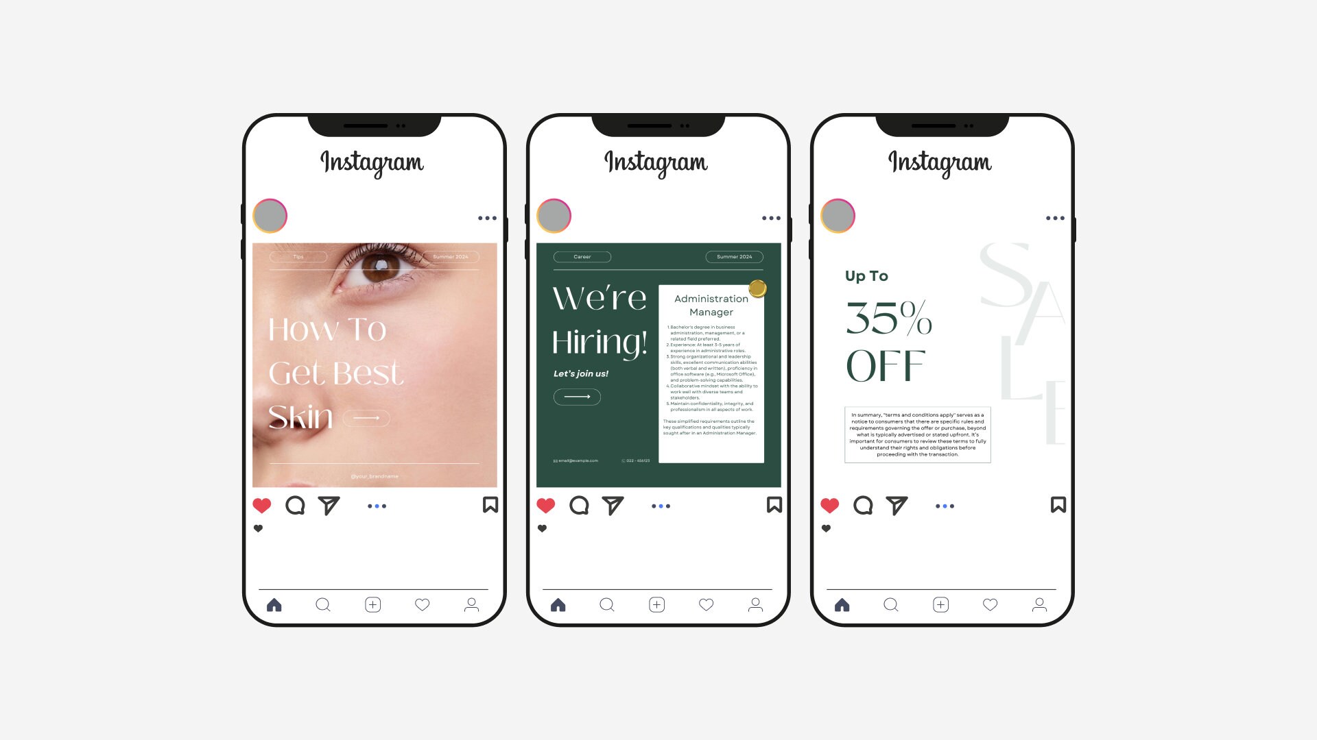 Theme Instagram Post Template | Canva Lifetime Editable (instant ...