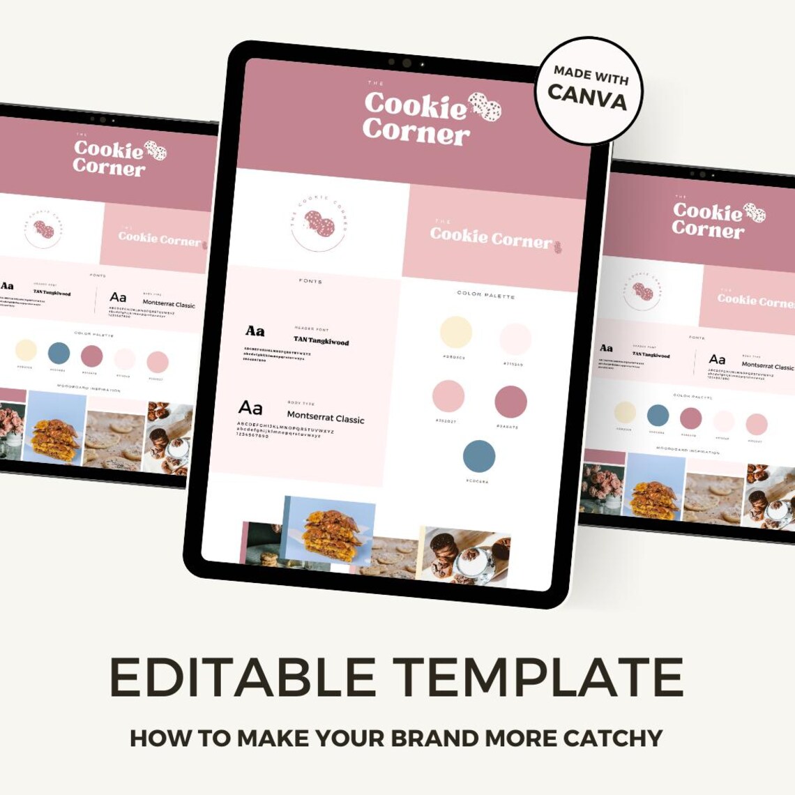 Brand Kit Template | Mini Brand Board Template | Mood Board Color ...