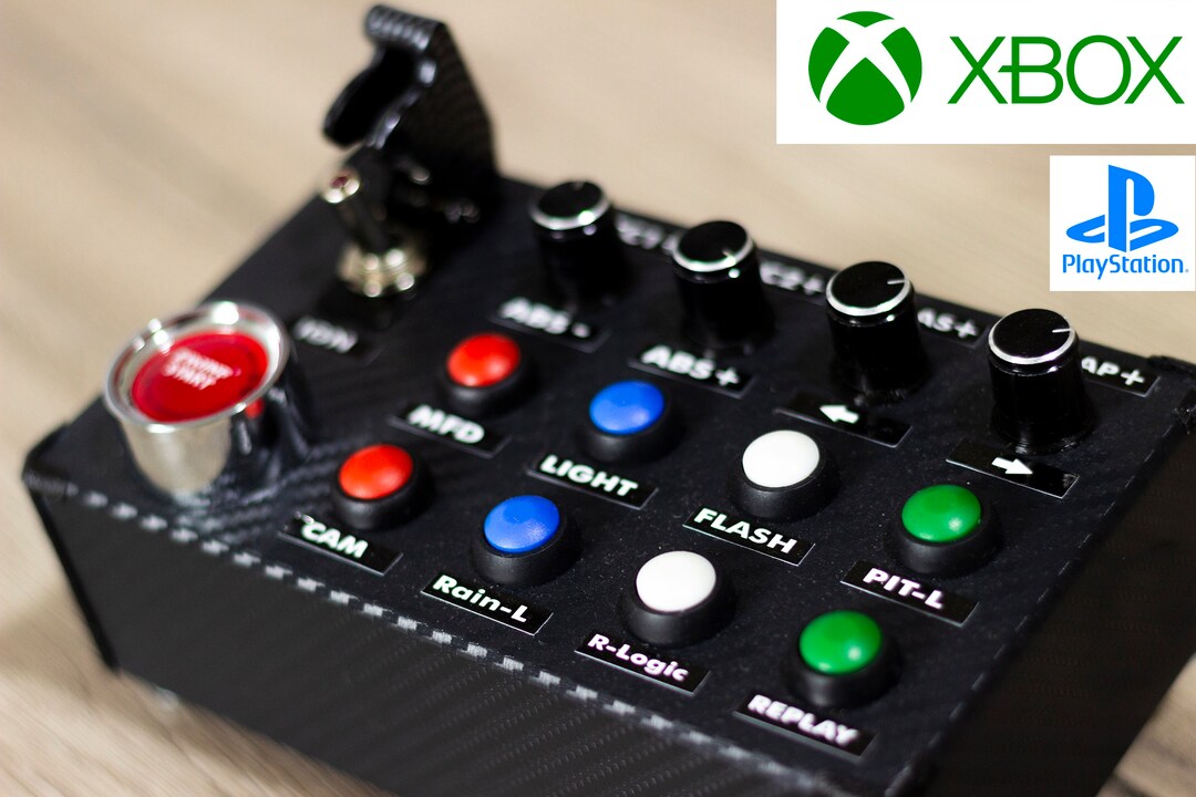 Button Box Sim Racing XBOX X/S Play Station PS Console Start - Etsy