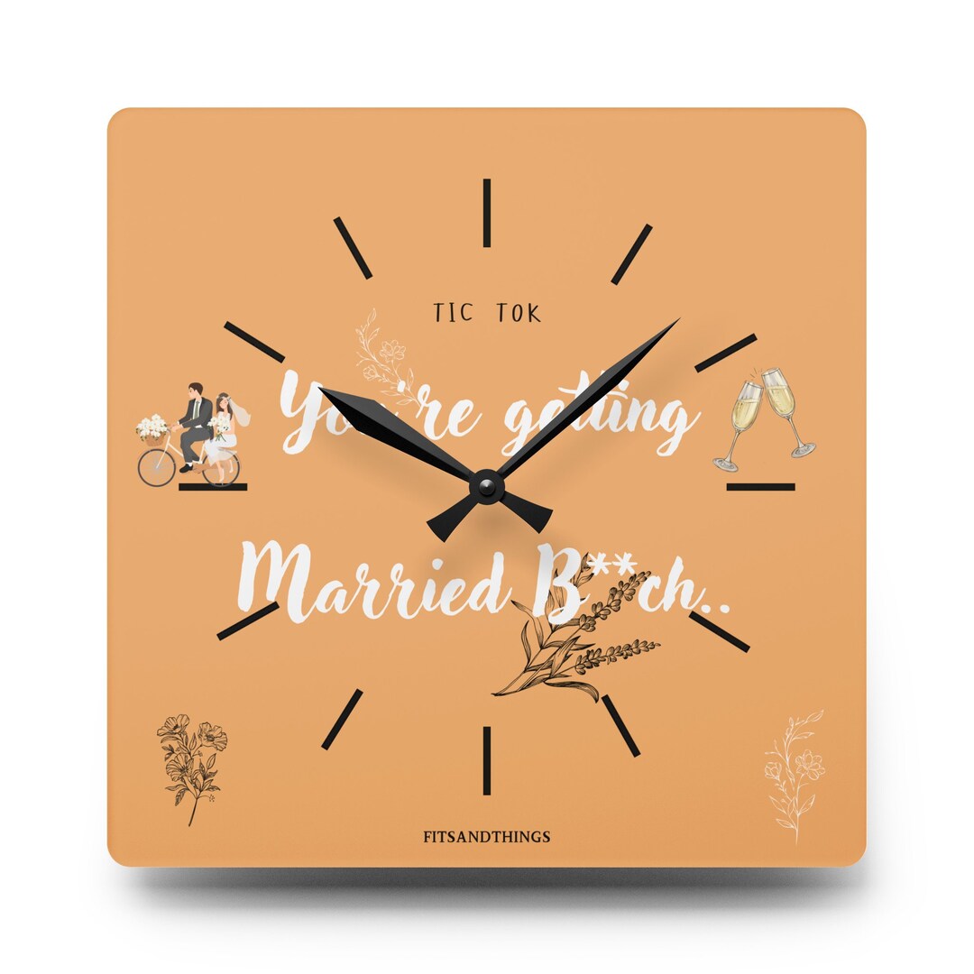 You're Getting Married , Wall Clock, Unique Wedding Gifts for Low ...