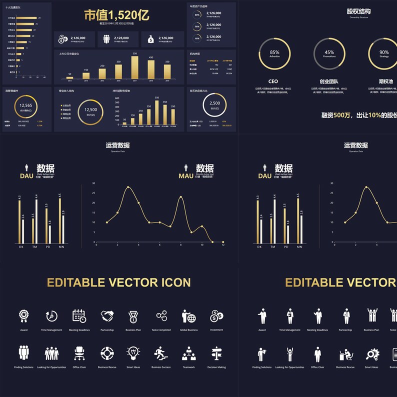 700 Excel Templates Visual Dashboard Chart Big Data Analysis Human ...