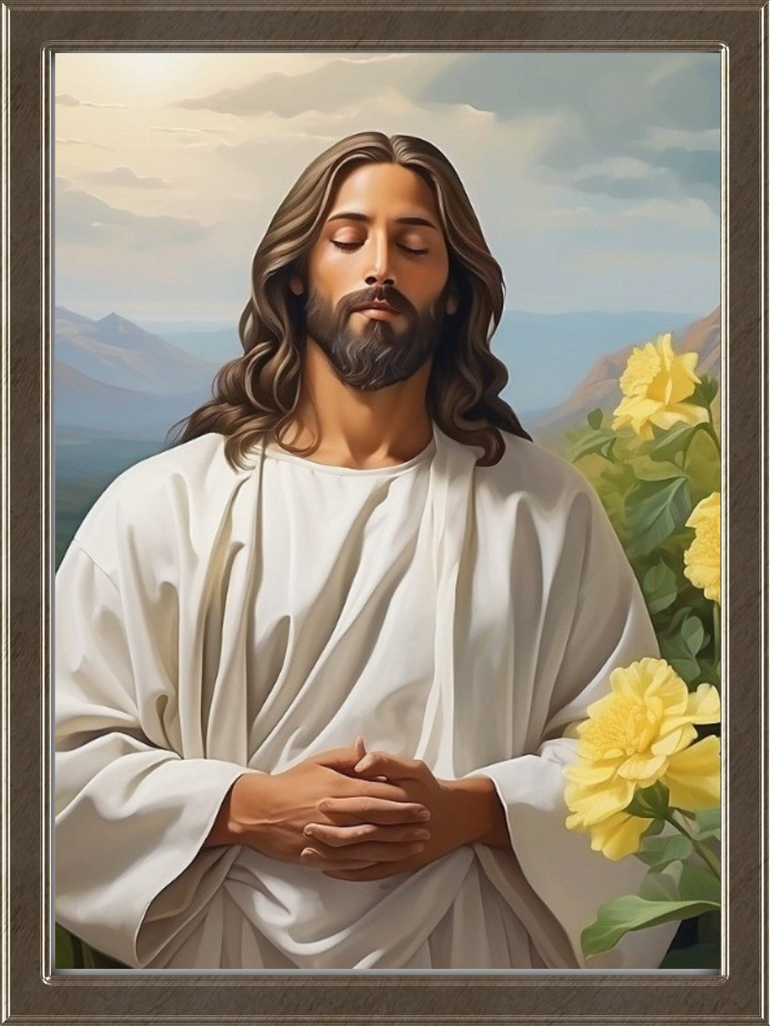 Jesus Meditating Jesus Christ Art Christian Art Meditation Art - Etsy