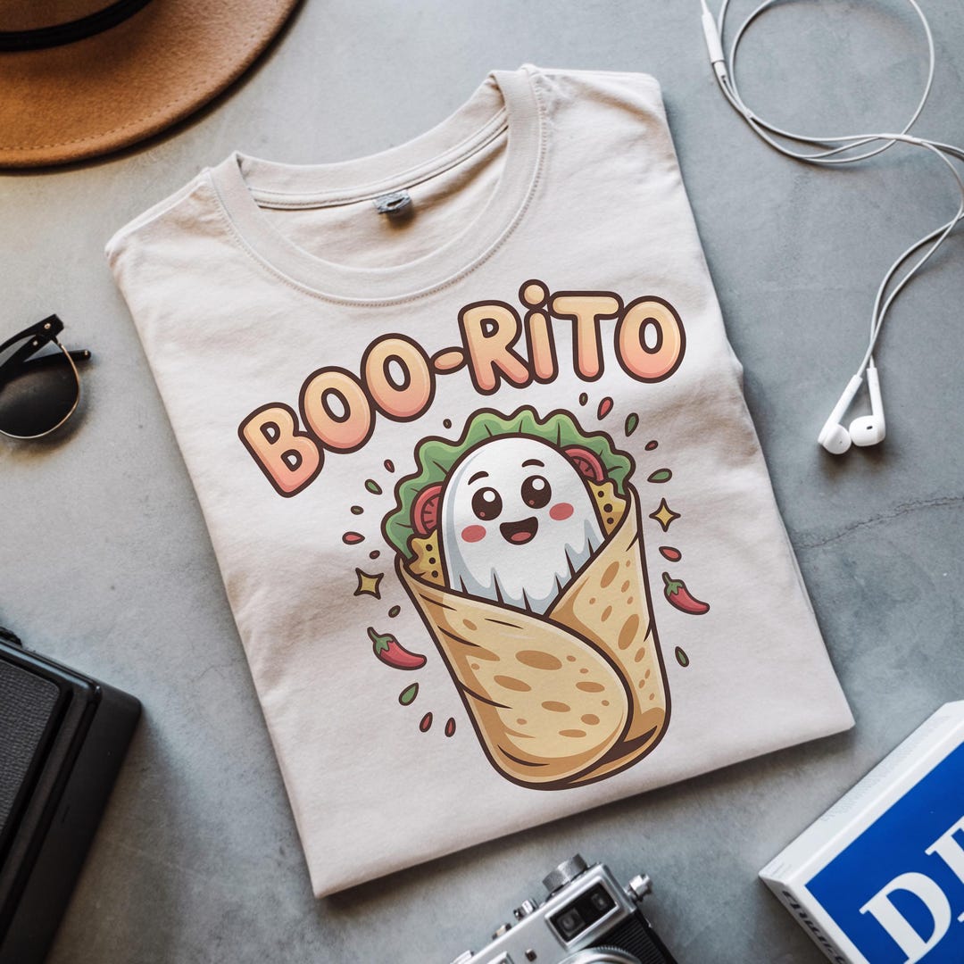 Burrito Ghost PNG, Halloween Pun Sublimation Design, Ghost Burrito ...