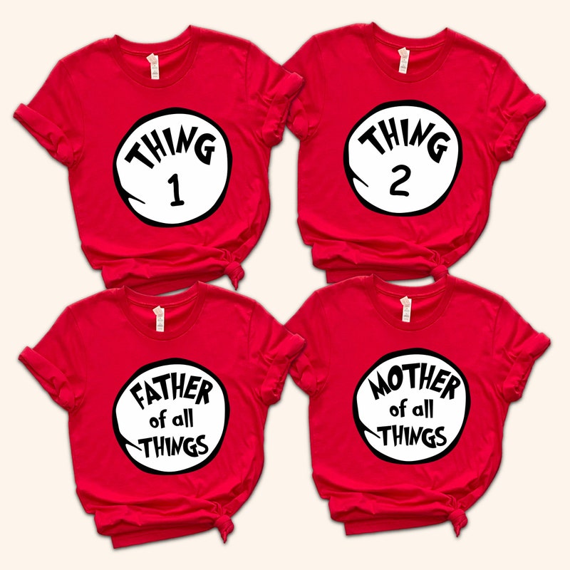 Thing 1 and Thing 2 T Shirts - Etsy