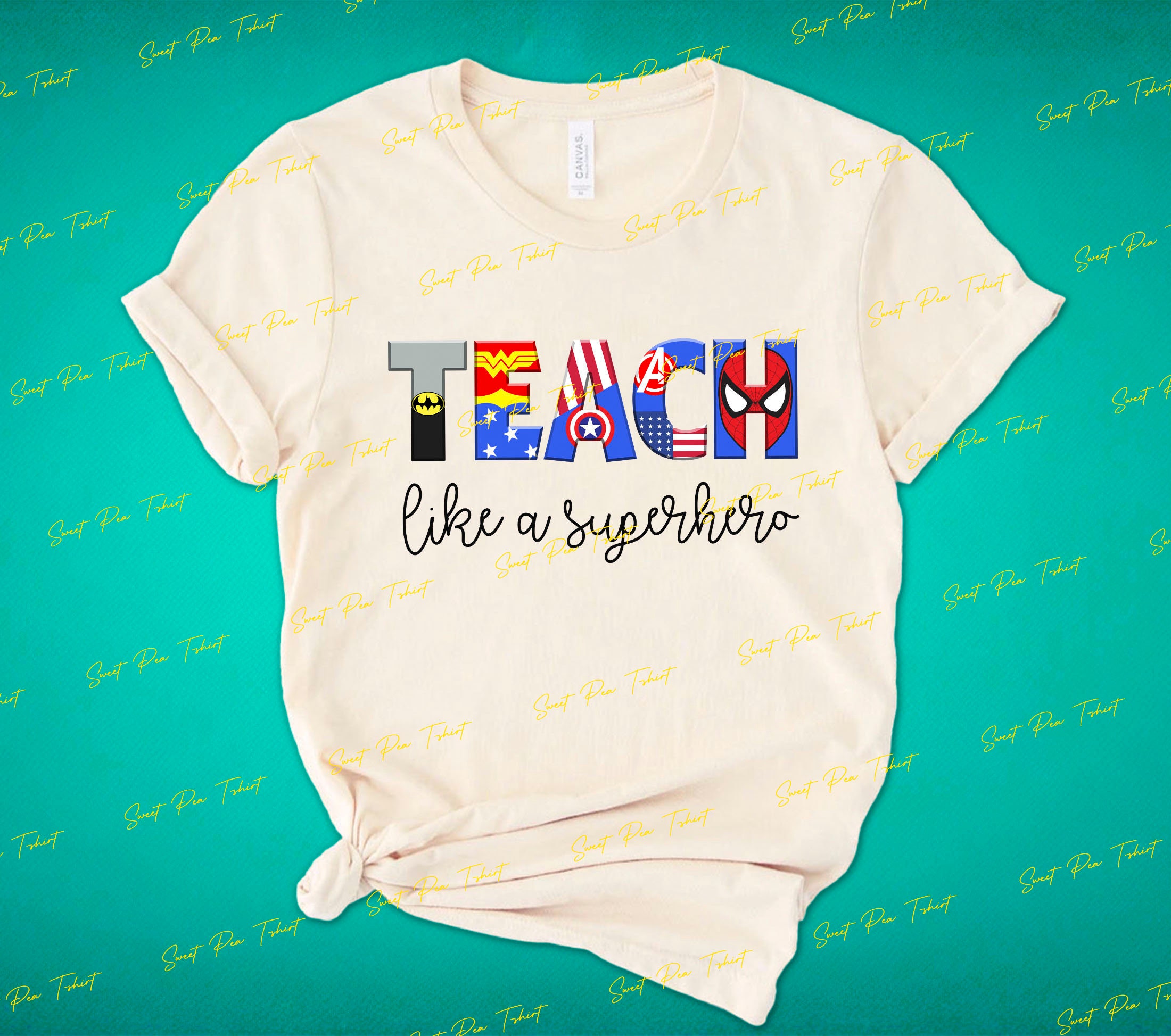 Teach Like a Superhero Shirt, Super Hero Shirt Teacher, Teacher Gifts, Gift for Teacher, Teacher ...