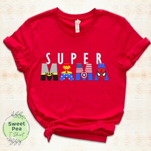 Super Mom Shirt, Super Mama Shirt, Superhero Mama Shirt, Mom Gift ...