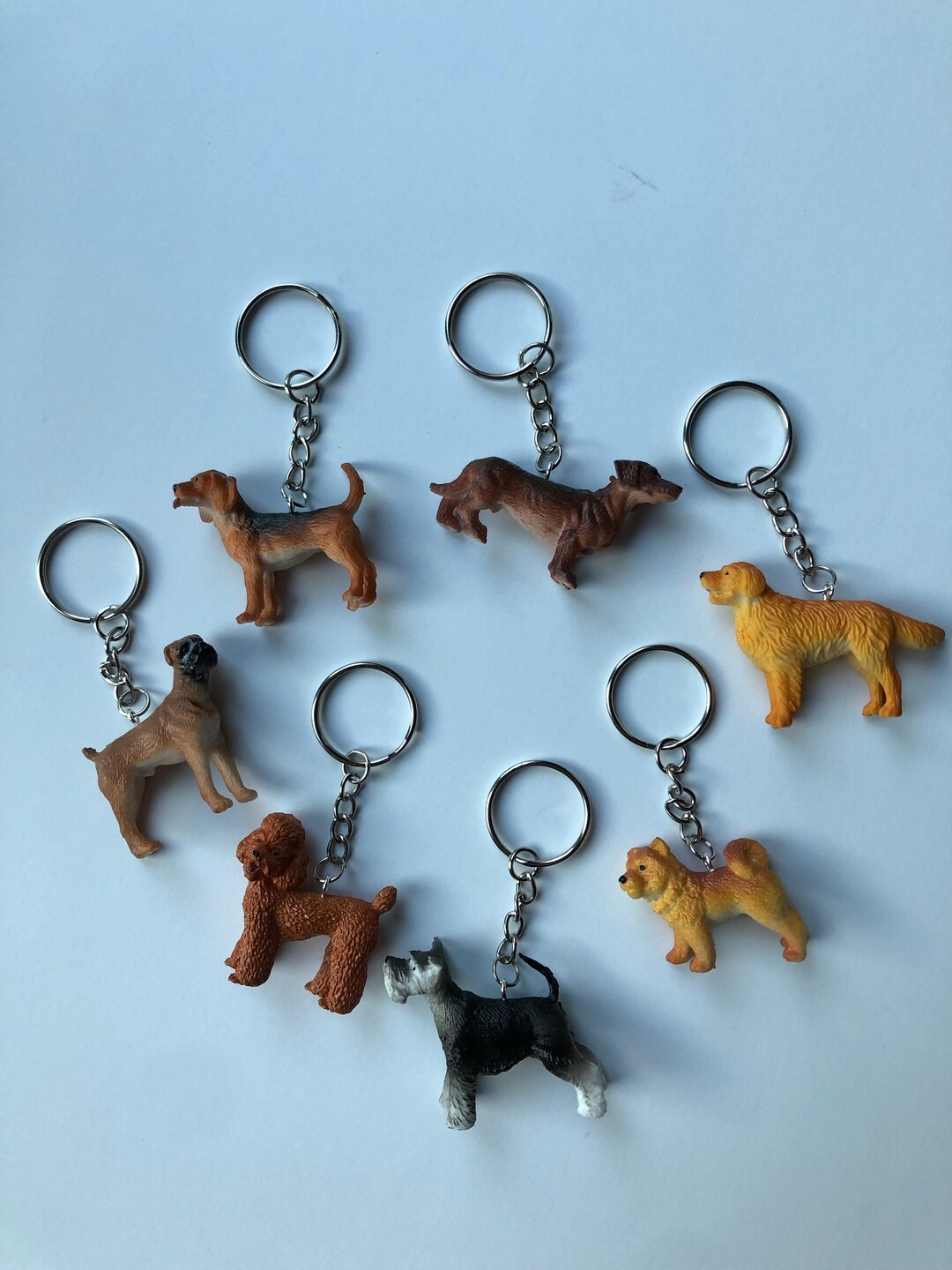 Dog Keychains, Mini Dog Toy Figurines Upcycled, Dog Lovers Gift, Beagle ...