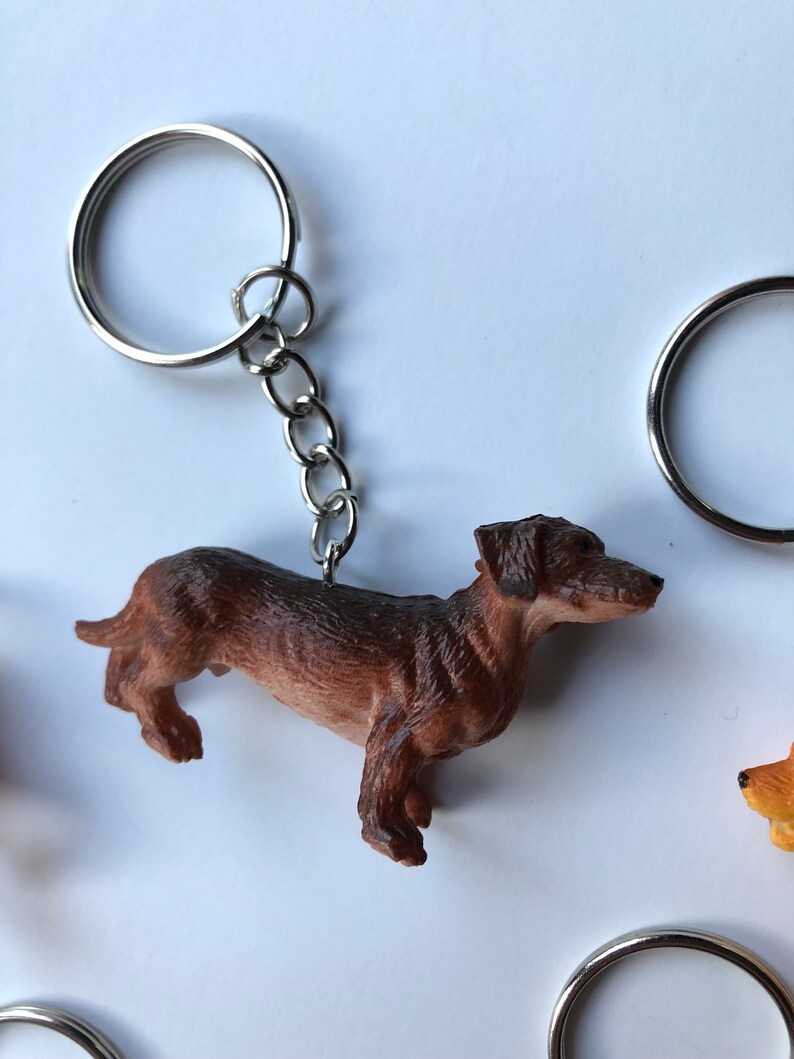 Dog Keychains, Mini Dog Toy Figurines Upcycled, Dog Lovers Gift, Beagle ...