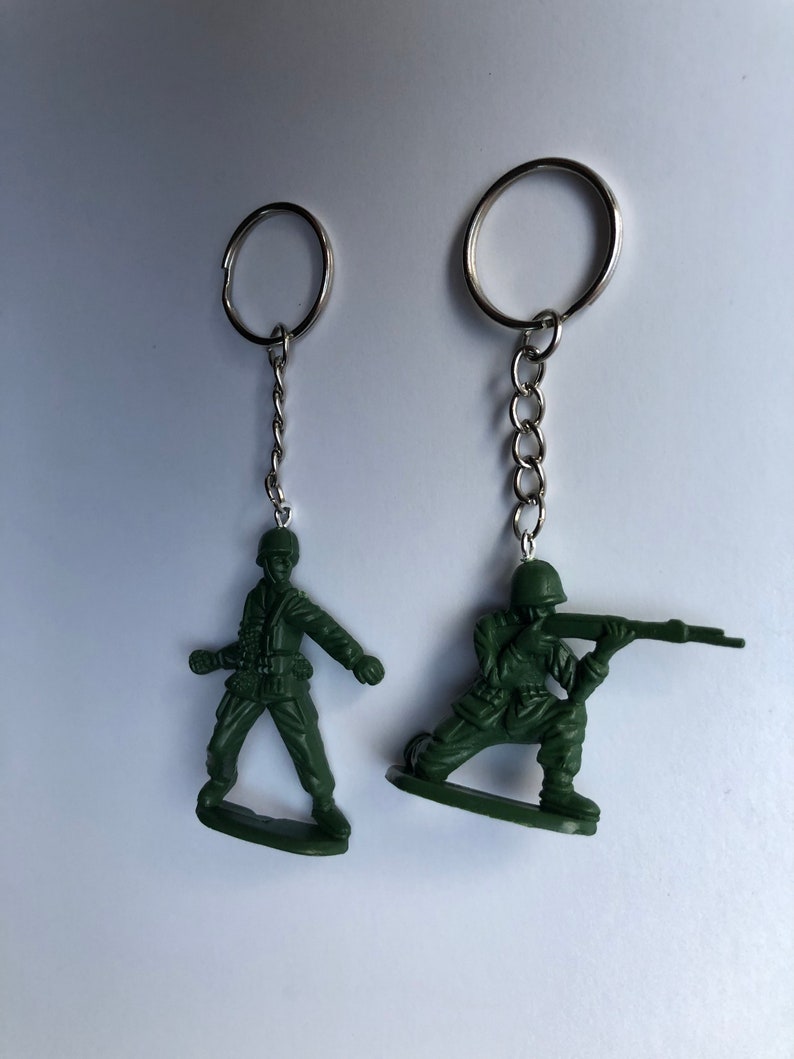 Toy Soldier Keychain, US Army Merchandise, Upcycled Plastic Green ...