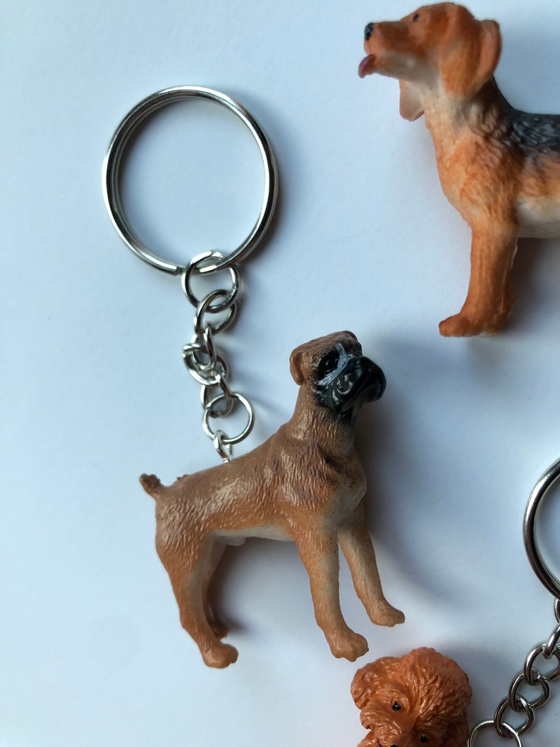 Dog Keychains, Mini Dog Toy Figurines Upcycled, Dog Lovers Gift, Beagle ...
