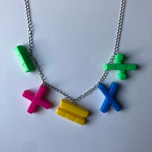 Fridge Magnet Style Jewelry, Mathematic Operations Necklace, Math ...