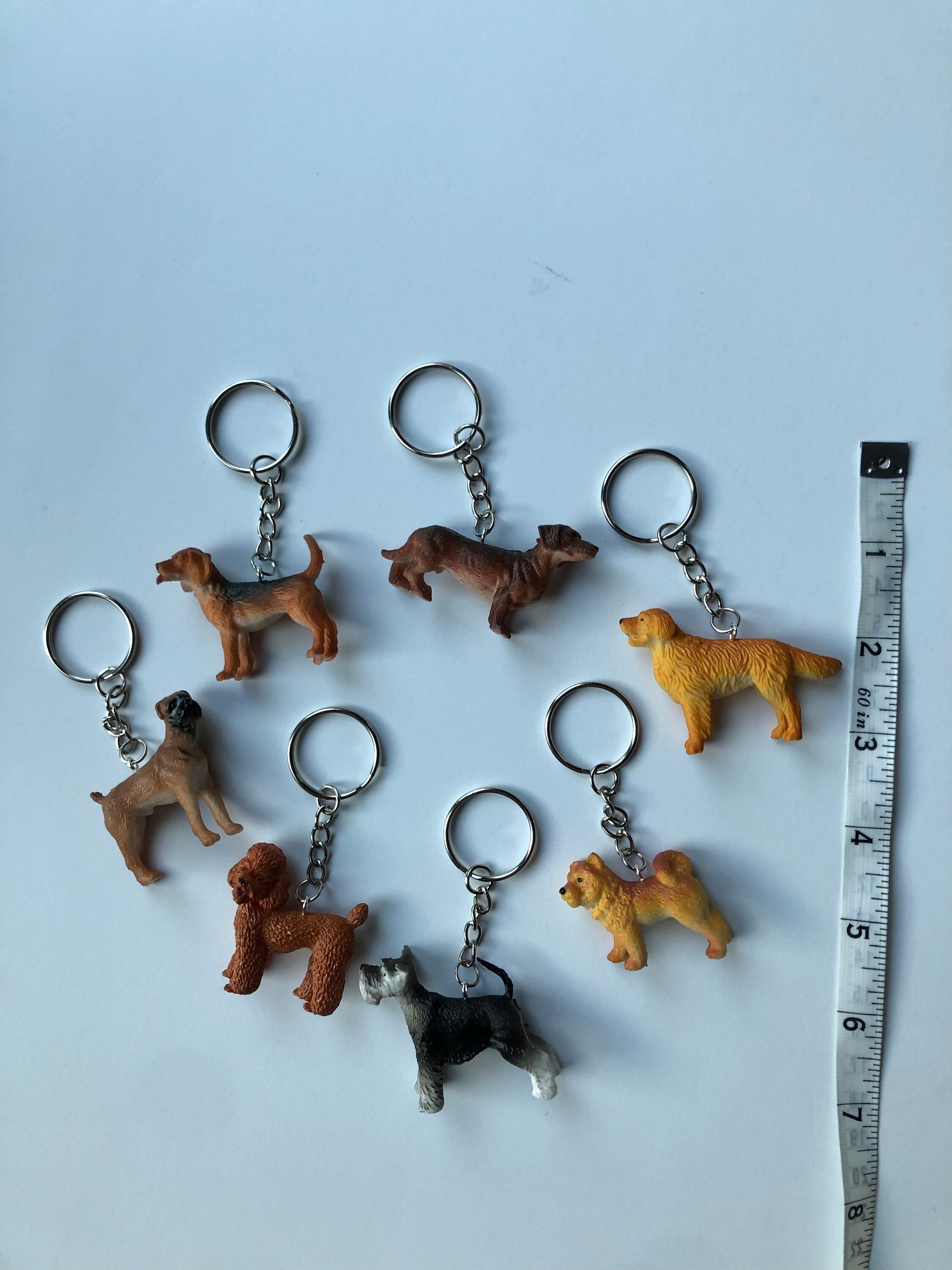 Dog Keychains, Mini Dog Toy Figurines Upcycled, Dog Lovers Gift, Beagle ...