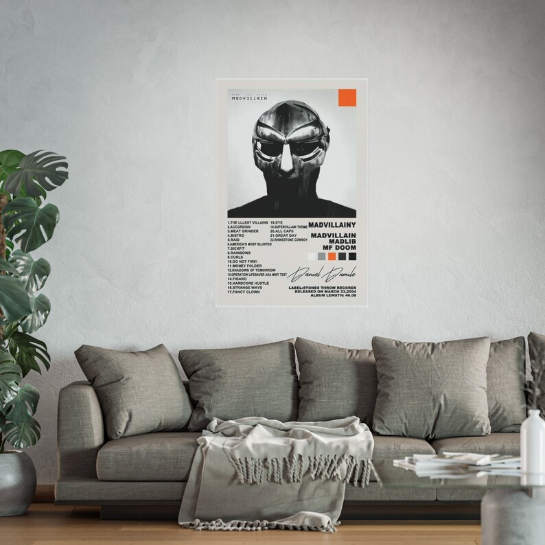 MF Doom Poster, MF Doom and Madvillainy Album, Mf Doom Print, Mf Doom ...