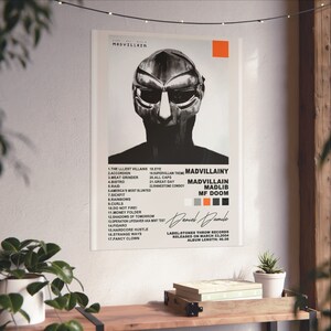 MF Doom Poster, MF Doom and Madvillainy Album, Mf Doom Print, Mf Doom Decor, Mf Doom Wall Art ...