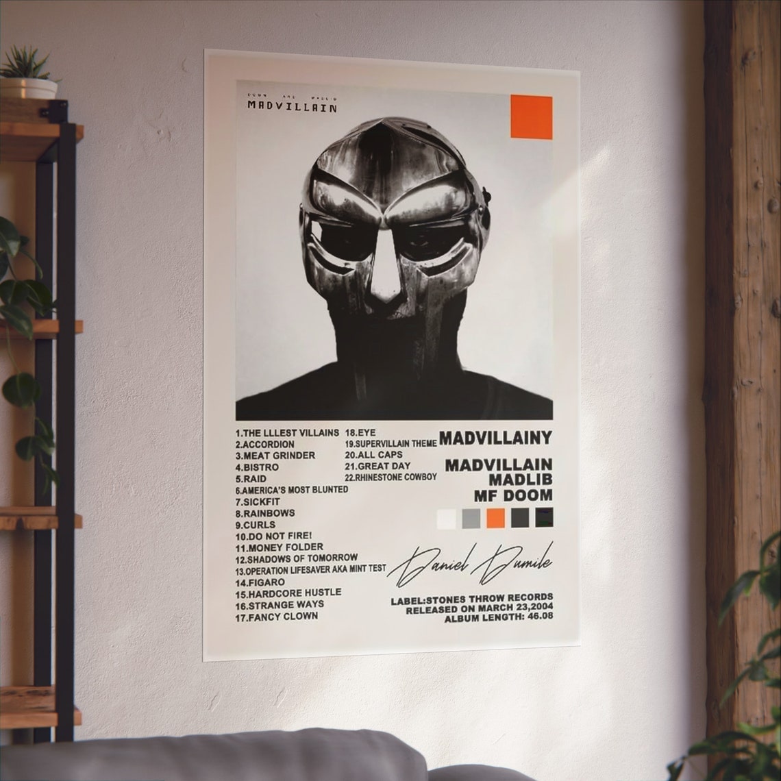 MF Doom Poster, MF Doom and Madvillainy Album, Mf Doom Print, Mf Doom ...