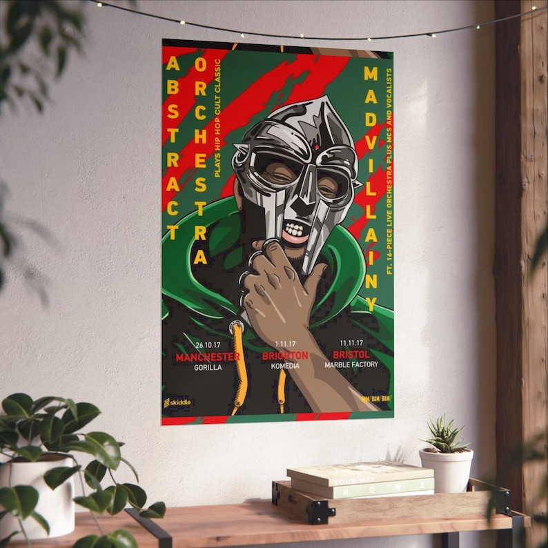 MF Doom Poster, MF Doom Mm Food and Madvillainy Album, Mf Doom Print ...