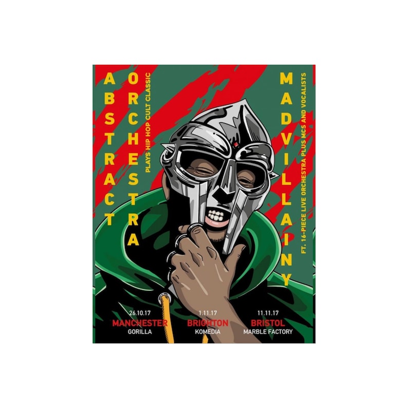 MF Doom Poster, MF Doom Mm Food and Madvillainy Album, Mf Doom Print ...