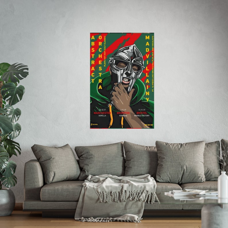 MF Doom Poster, MF Doom Mm Food and Madvillainy Album, Mf Doom Print ...