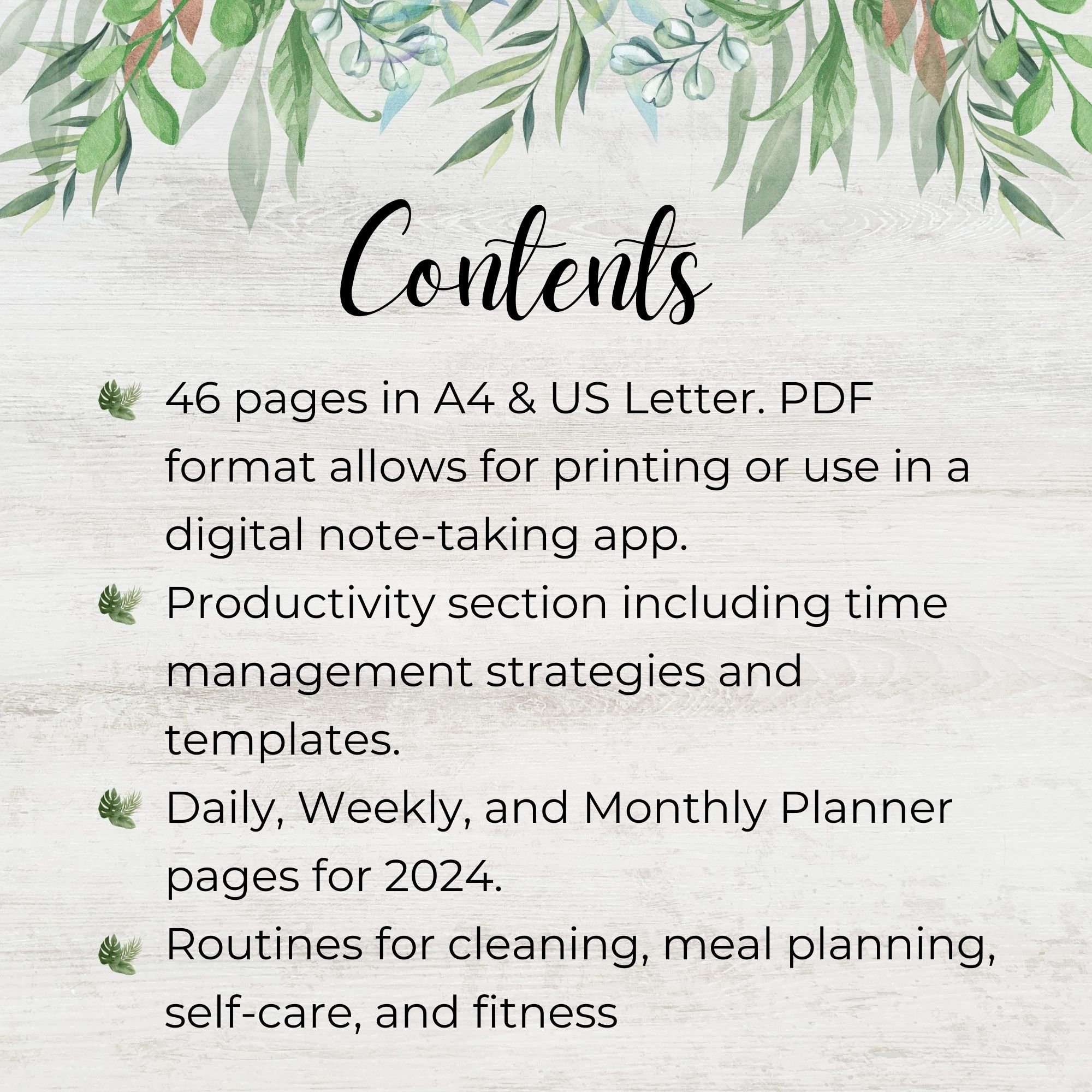 2024 ADHD Productivity Planner, Printable or Digital Use, Adult ADD ...