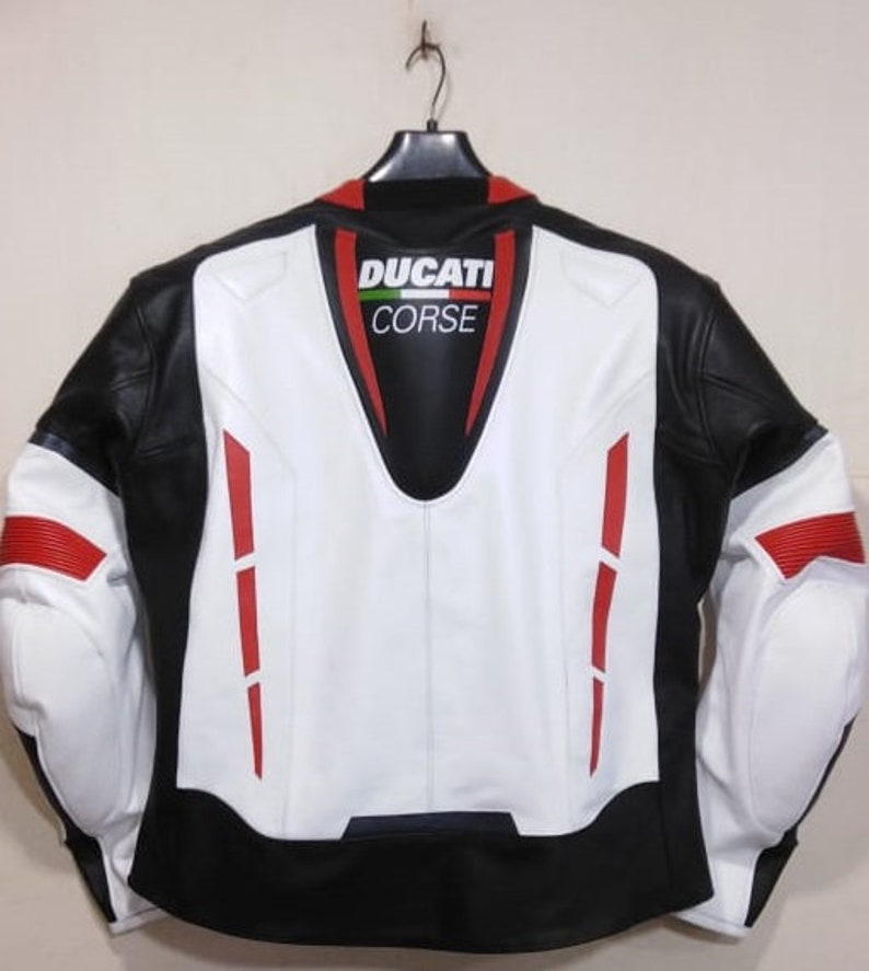 Ducati Motorbike Racing Leather Jacket With All Protections All Sizes ...