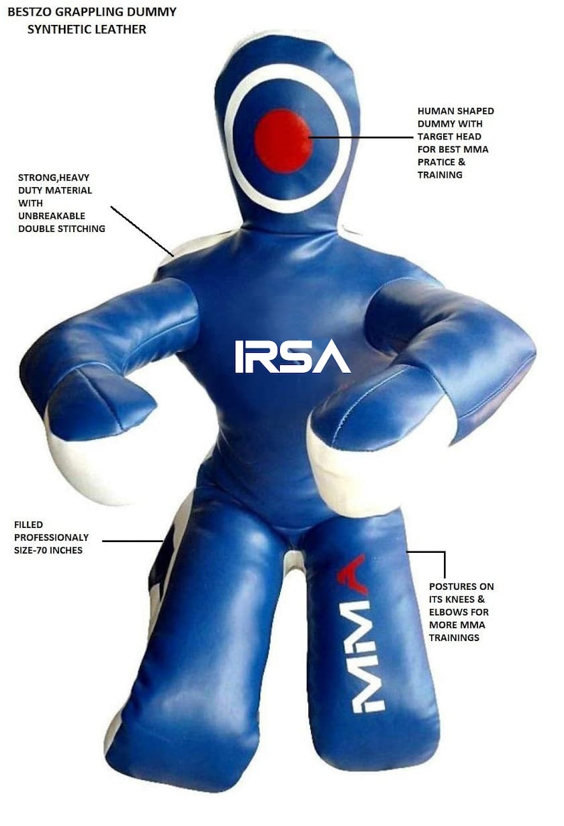 Handmade Leather Grapple Dummy for MMA, BJJ, Jiu Jitsu, Wrestling, UFC ...