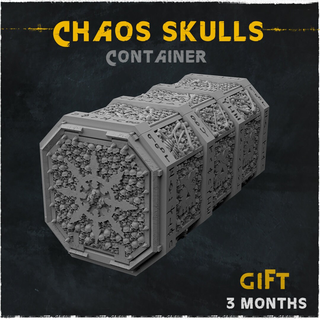 Chaos Skulls Container 3D Printed - Etsy