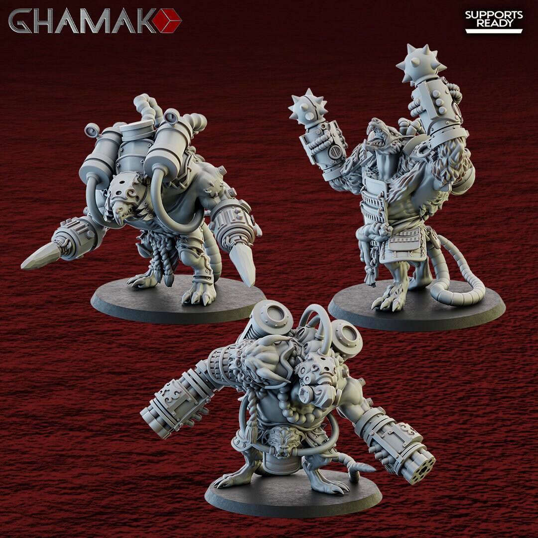 Ratt Oni X3 3D Printed - Etsy