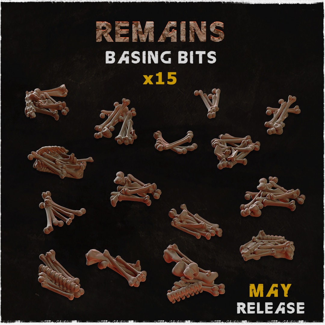 15x Remains Bones and Skulls Basing Bits 3D Printed - Etsy UK