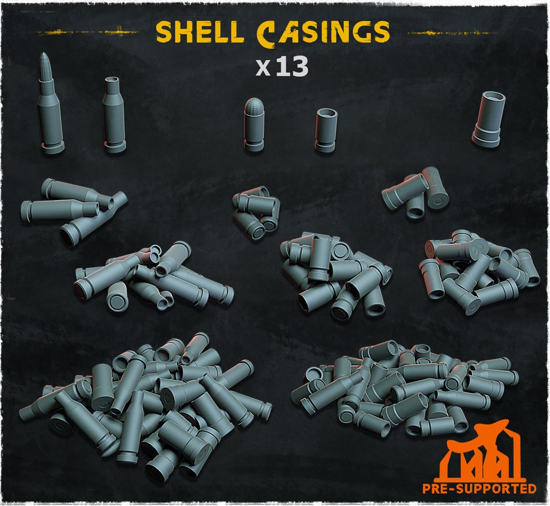 13x Shell Casings Basing Bits 3D Printed - Etsy