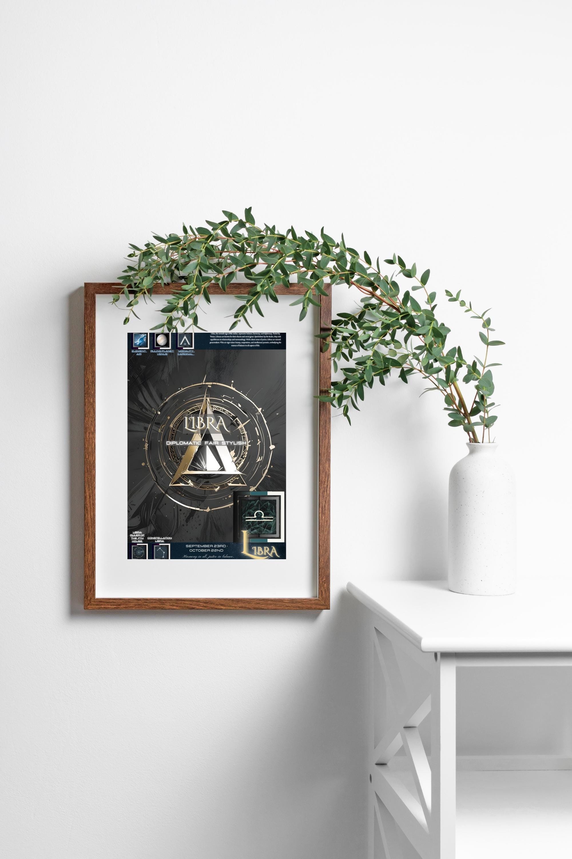 Libra Zodiac Art Print: Diplomatic, Fair, Stylish (digital Download) - Etsy