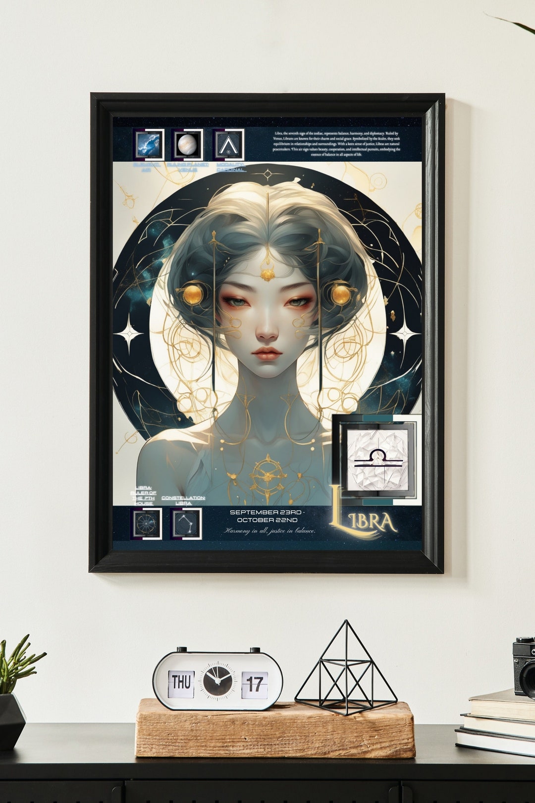 Libra Printable Zodiac Poster Wall Art, Libra Art, Libra Gift, Libra ...