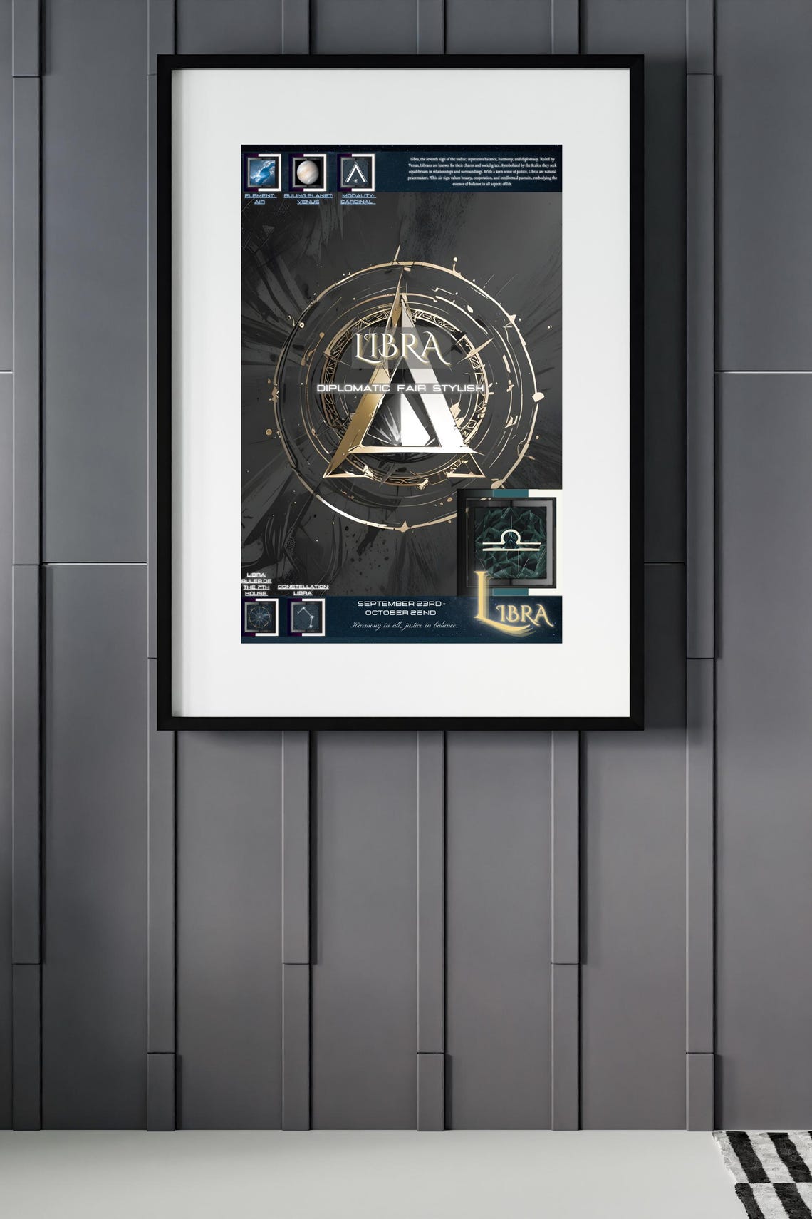 Libra Zodiac Art Print: Diplomatic, Fair, Stylish (digital Download) - Etsy
