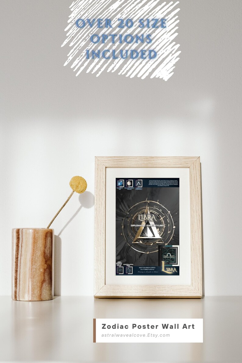 Libra Zodiac Art Print: Diplomatic, Fair, Stylish (digital Download) - Etsy
