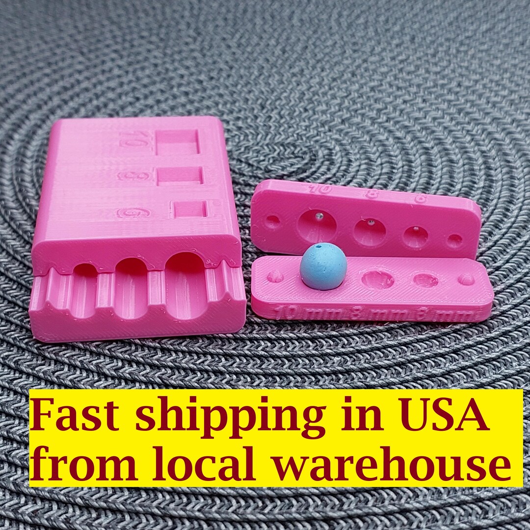 Polymer Clay Bead Roller Set – 6/8/10 Mm (0.23/0.3/0.4 Inch) Bead Maker ...