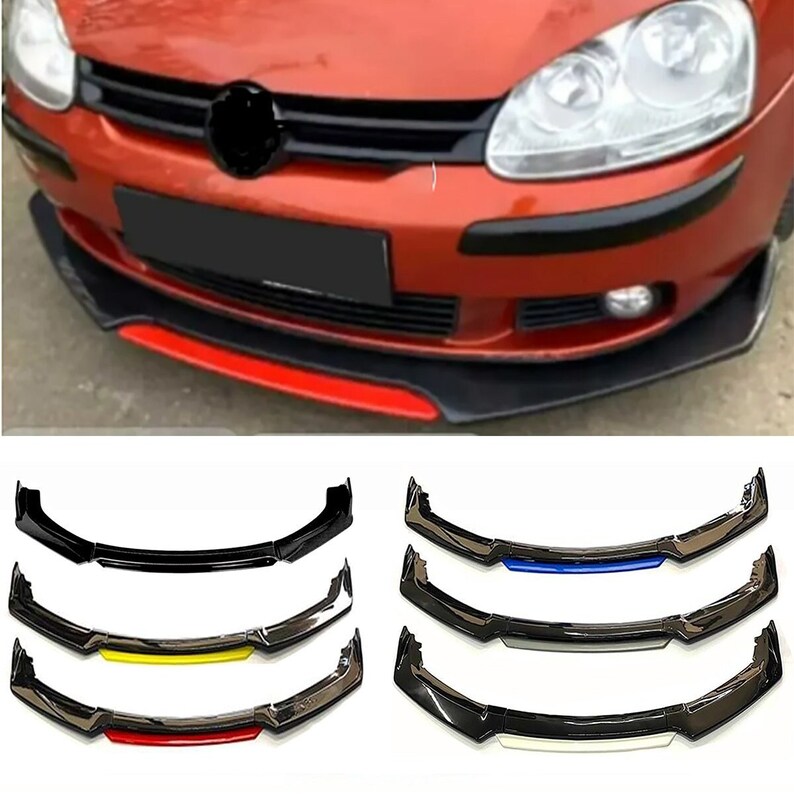 For Vw Golf Mk5 Front Bumper Lip Splitter Spoiler Body Kit Diffuser Lip ...