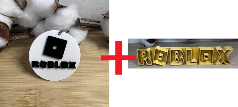 Keychain Roblox Round, 3D Printed, Collectable Item, Roblox Game ...