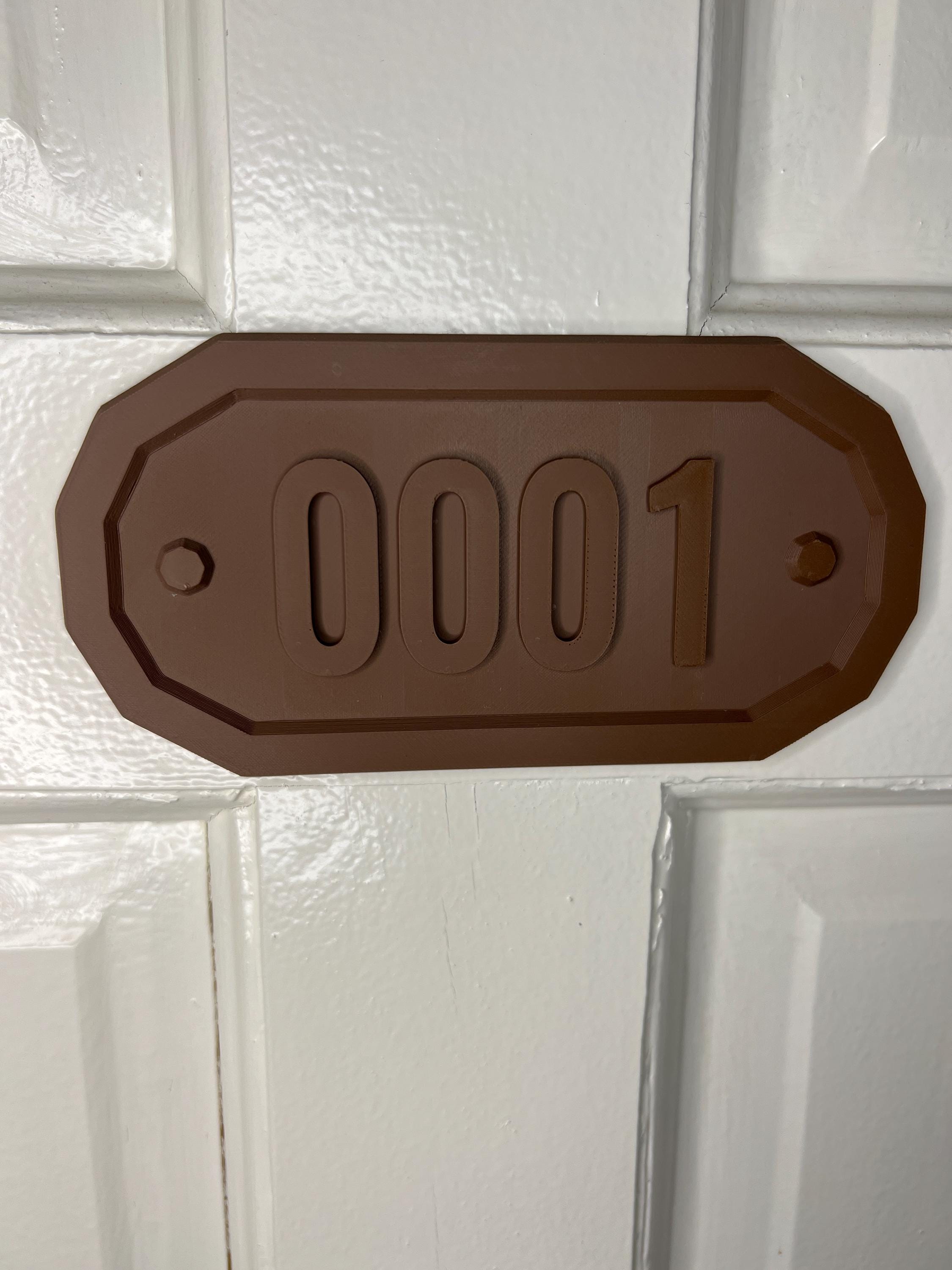Roblox Doors Sign: Custom Number Plate, 3D Printed - Etsy