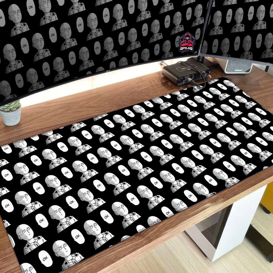One Punch Man Desk Mat Anime Fan Essential 'ok' - Etsy