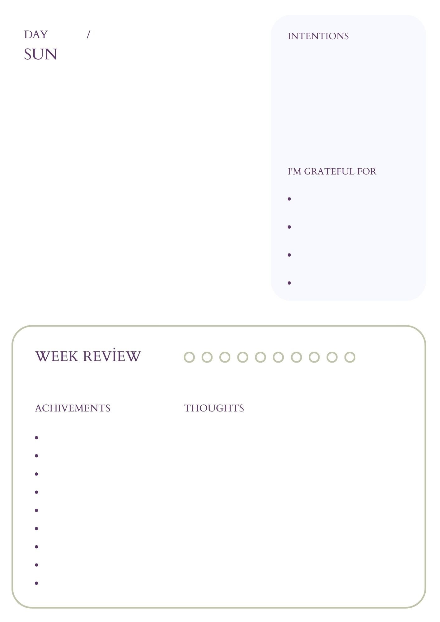 Printable Violet-blue Weekly Planner. Planner. Purple Planner. Weekly ...
