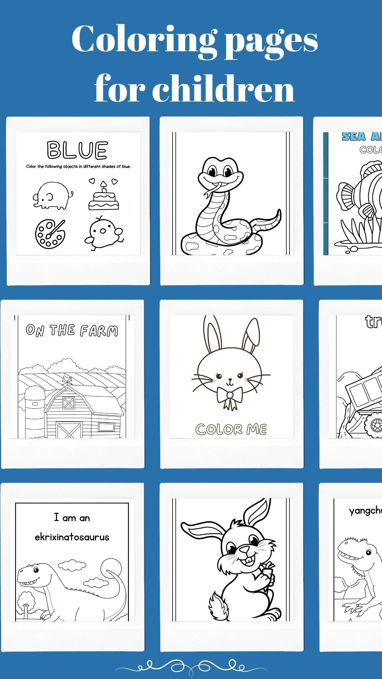 85 Child Coloring Pages: Ready-to-print, Various Difficulty Levels ...