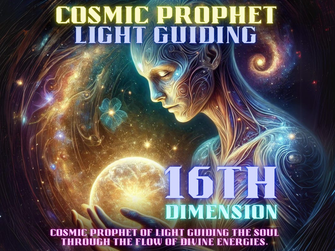 Cosmic Prophet of Light Guiding the Soul Through the Flow of Divine ...