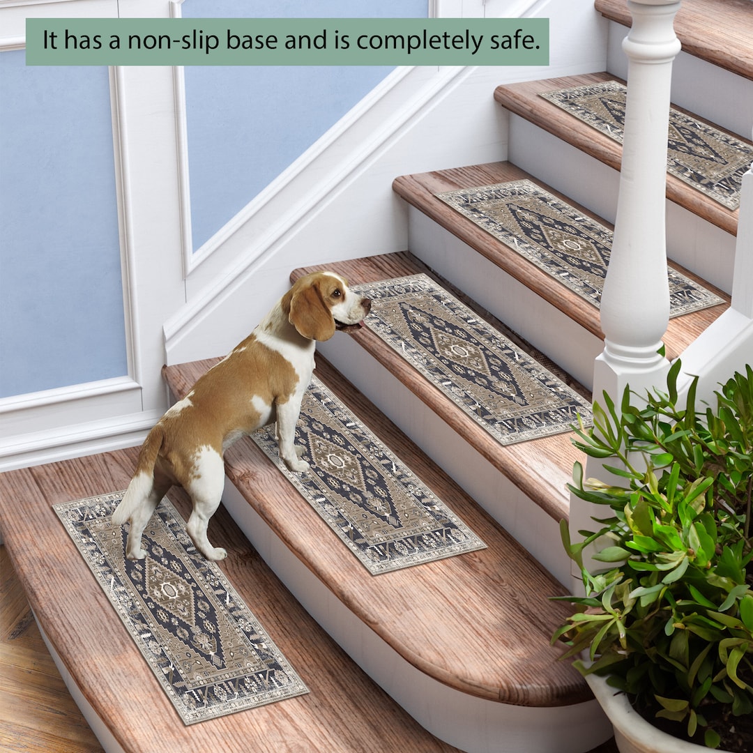 Vintage Stair Runner, Stair Step Rugs, Decorative Stair Rug, Stair ...