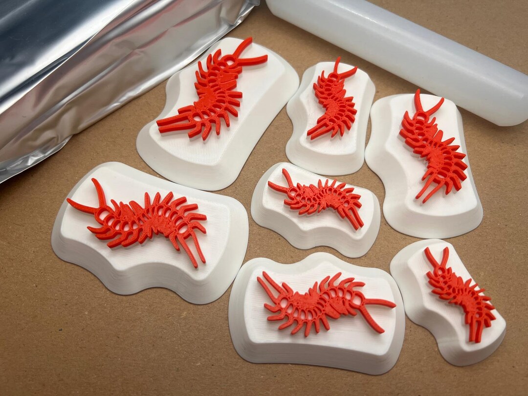 Centipede Stamp Set With Depth Guide, 7 Stamps in Set in Increasing ...